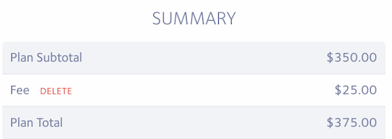 How to Add to / Deduct from a Plan