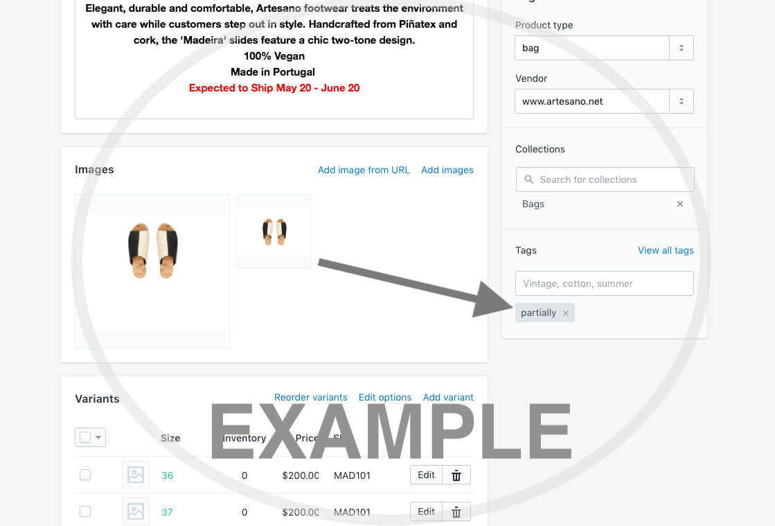 Samples of Custom Code for Shopify Product Pages