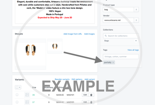 Samples of Custom Code for Shopify Product Pages